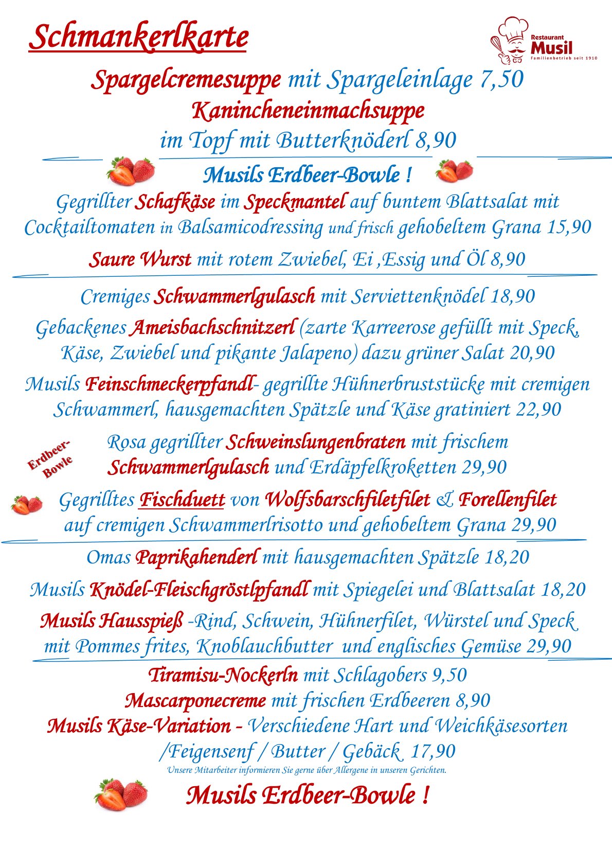 Restaurant Musil – Familienbetrieb seit 1910