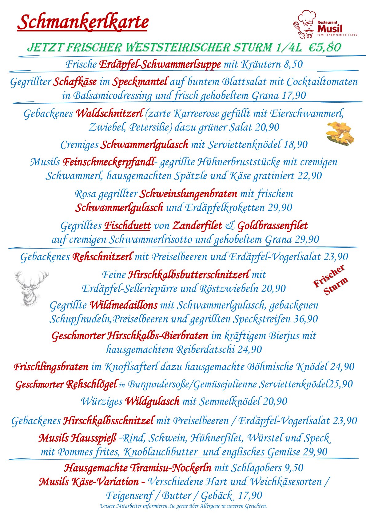 Restaurant Musil – Familienbetrieb seit 1910