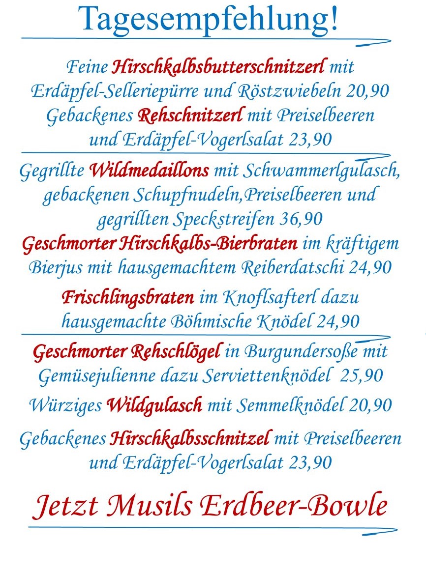 Restaurant Musil – Familienbetrieb seit 1910